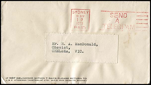 Sydney - Send a Telegram - Sydney