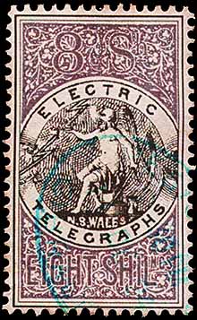 NSW Telegraph stamps - 1871