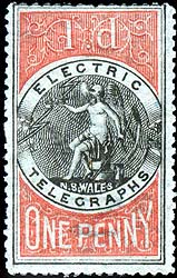 NSW Telegraph stamps - 1871