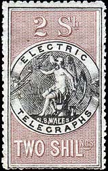 NSW Telegraph stamps - 1871