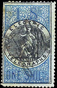 NSW Telegraph stamps - 1871