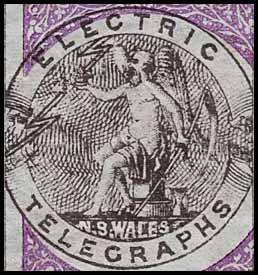 NSW Telegraph stamps - 1871