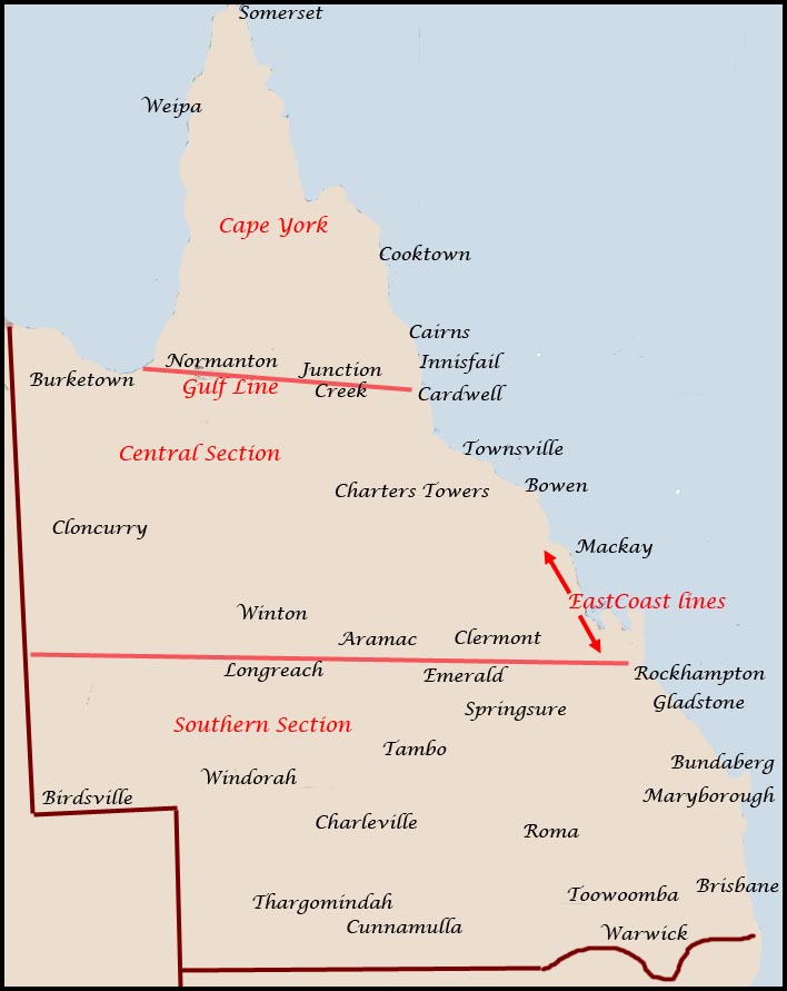 Qld telegraph lines - overview