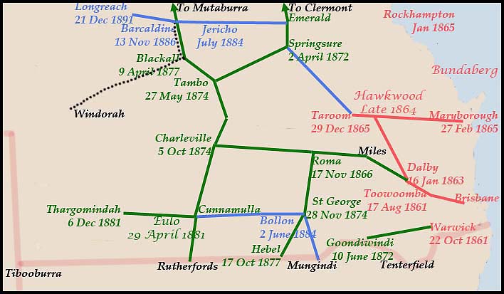Qld Lines in Southern section