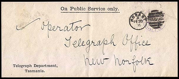 Tasmania - admin envelopes