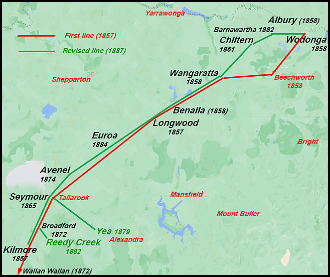 Vic - Albury Intercolonial line & branches