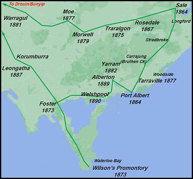 Lines in South Gippsland