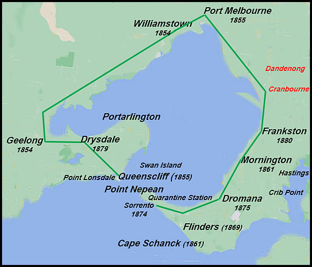 Southern coast lines