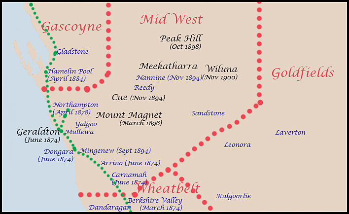 WA - Mid West lines
