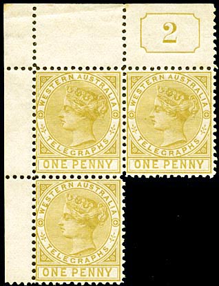 WA telegraph stamps