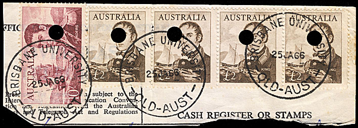 Punctures in stamps