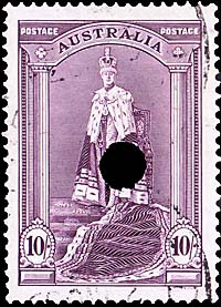 Punctures in stamps